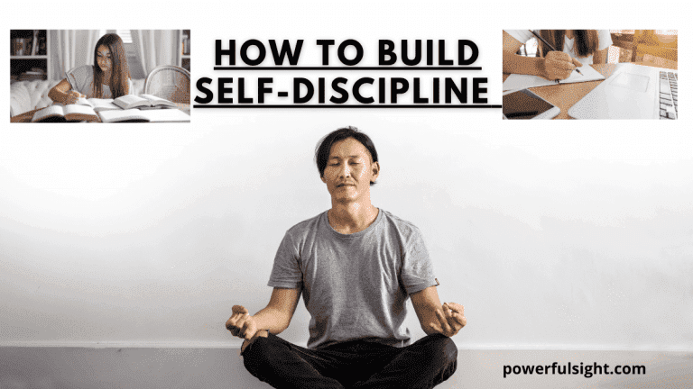 6 Simple Habits That Will Improve Your Self Discipline Powerful Sight
