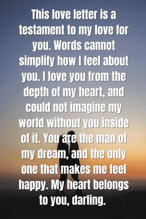 24+ Romantic Hot Love Letters For Him - Powerful Sight