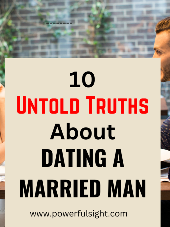 10 Ways To Stop Dating A Married Man - Powerful Sight