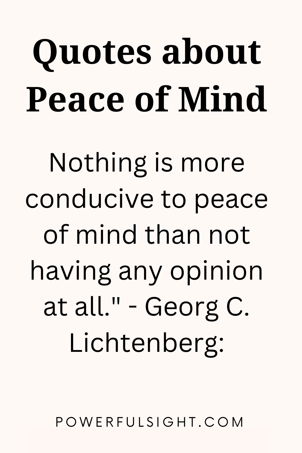 Inspirational Quotes to Achieve Peace of Mind - Powerful Sight