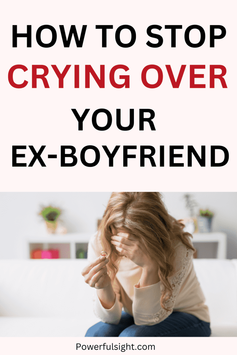 How To Stop Crying Over A Guy - Powerful Sight