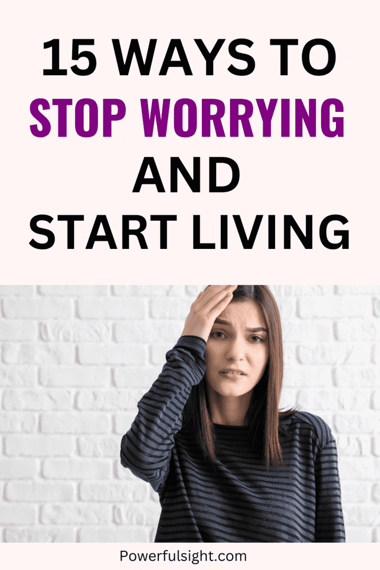 How to Stop Worrying and Start Living - Powerful Sight