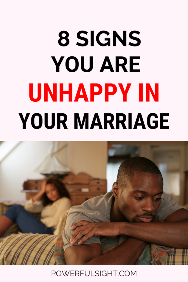 8 Signs of an Unhappy Marriage