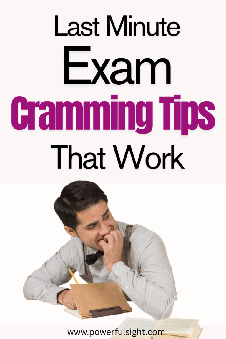 9 Last Minute Exam Cramming Tips That Work - Powerful Sight