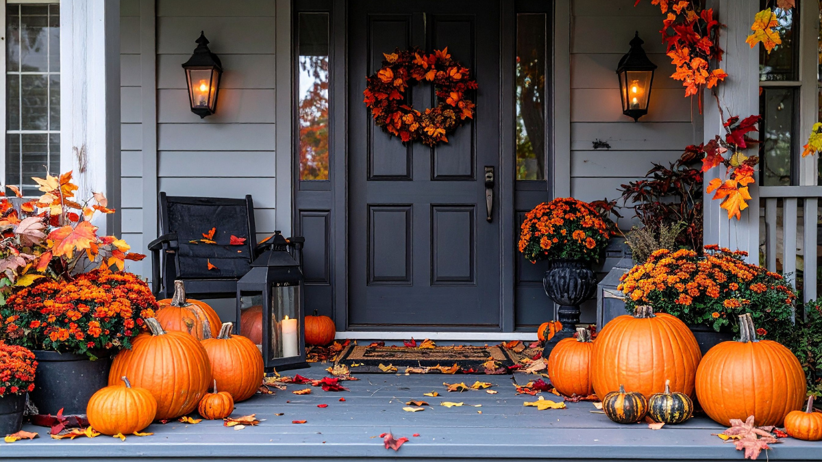 DIY Fall Thanksgiving Wreath Ideas for Front Door - Powerful Sight
